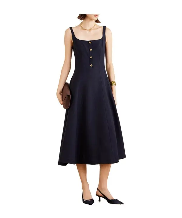 Altuzarra Orrie Button-detail Midi Dress