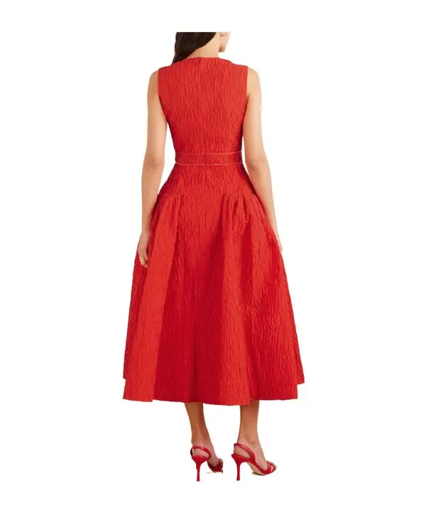 ROKSANDA Aya Cloqué Midi Dress