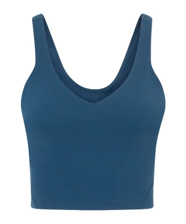 Lululemon V-neck Wide-strap Cropped Sports Tank Top