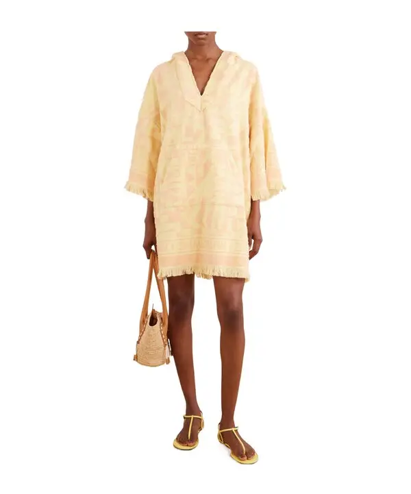 Zimmermann Jacquard-knit Cotton-terry Coverup