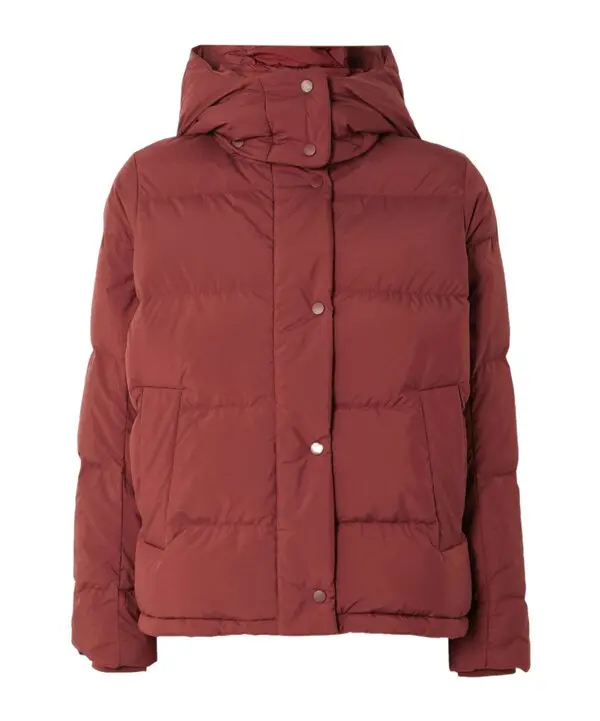 Lululemon Down Jacket With Hood And Drawstring Hem