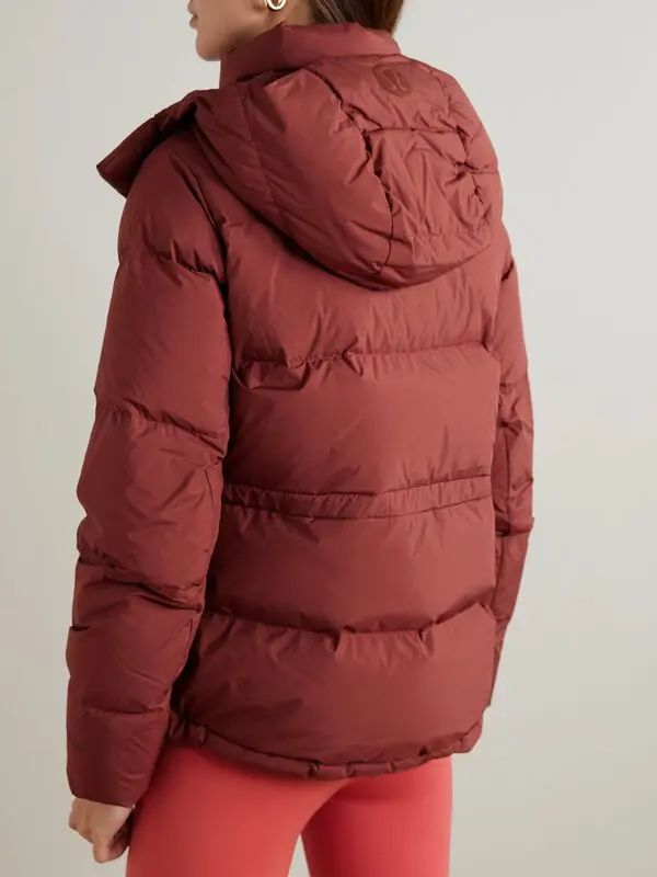 Lululemon Down Jacket With Hood And Drawstring Hem