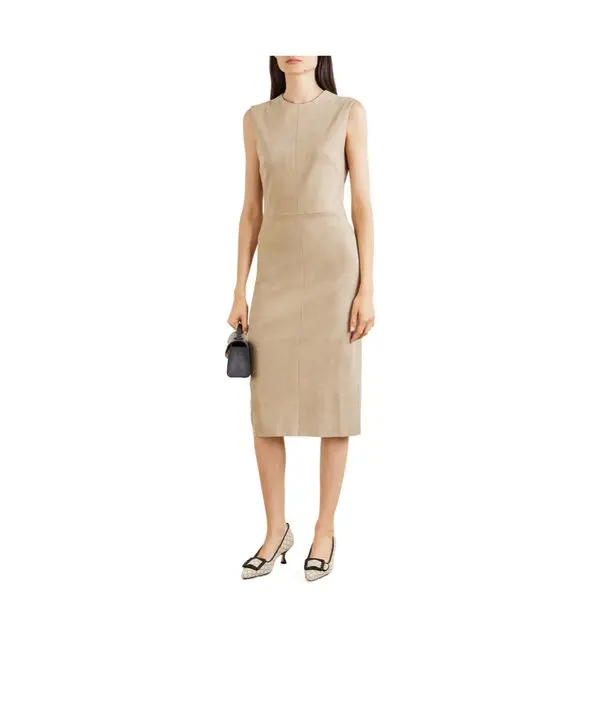 Manolo Blahnik Buckle Leather Trimmed Pumps