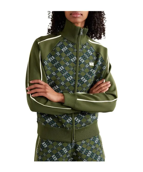 WALES BONNER Embroidered Stripes Jacquard-knit Track Jacket