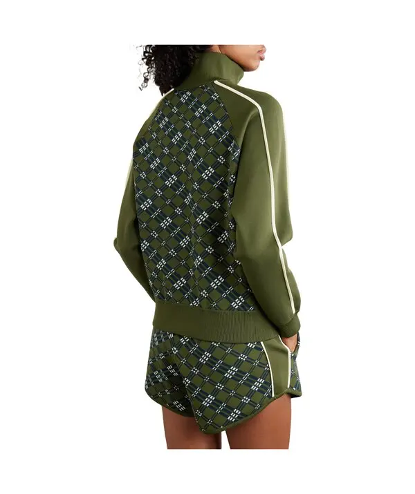 WALES BONNER Embroidered Stripes Jacquard-knit Track Jacket