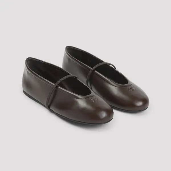 Miu Miu Round-toed Ballet Shoes