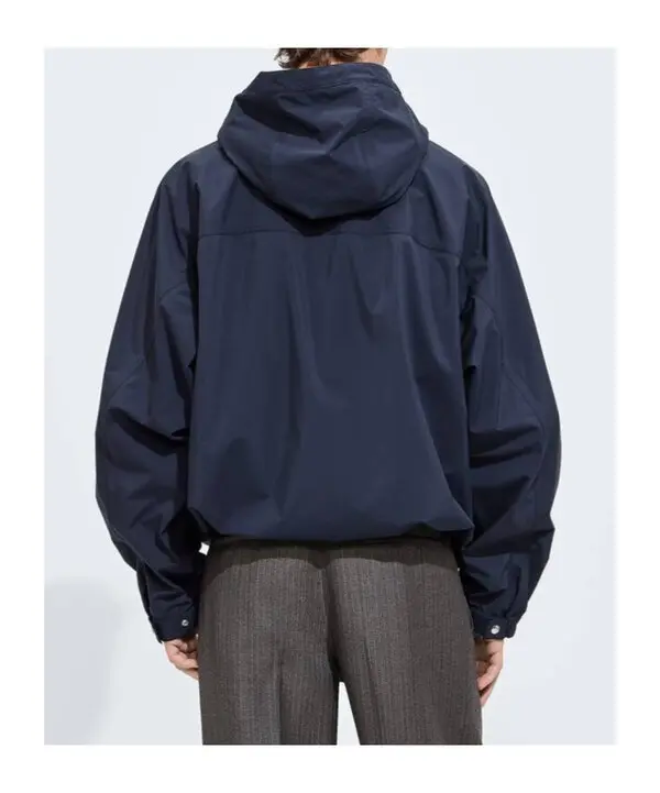 Bottega Veneta Technical Hooded Blouson - Deep Navy Blue