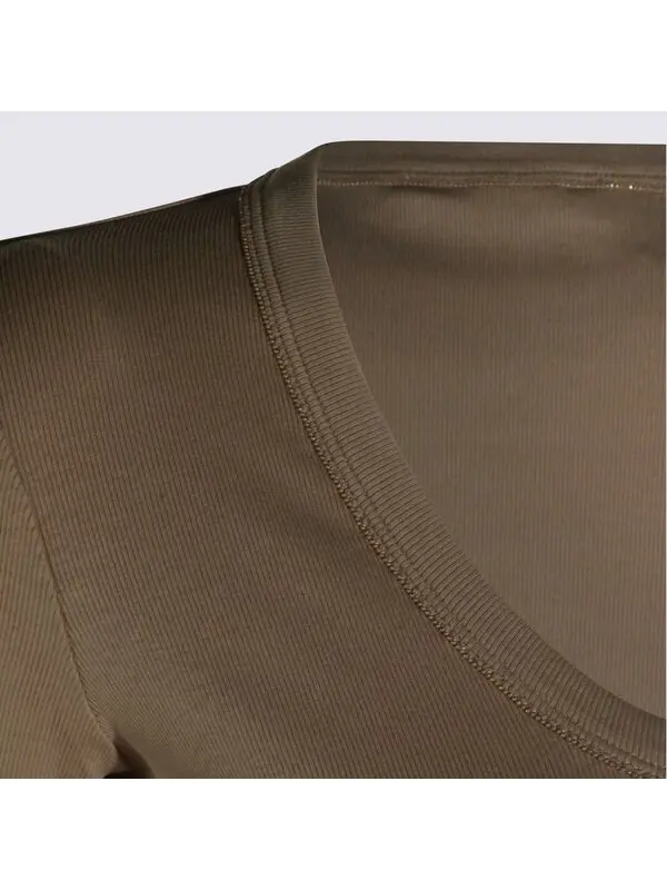 Fabiana Filippi Scoop Neck Half Sleeve T-shirt