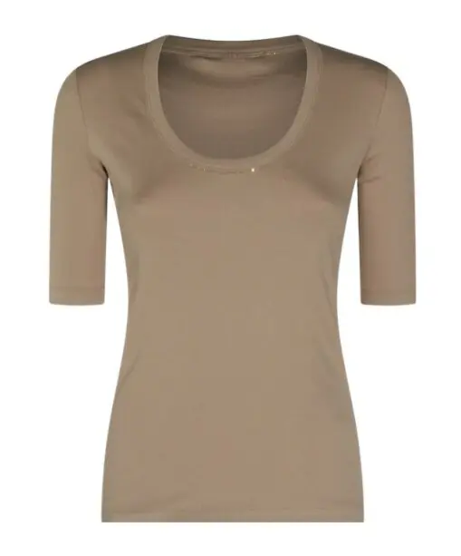 Fabiana Filippi Scoop Neck Half Sleeve T-shirt - No