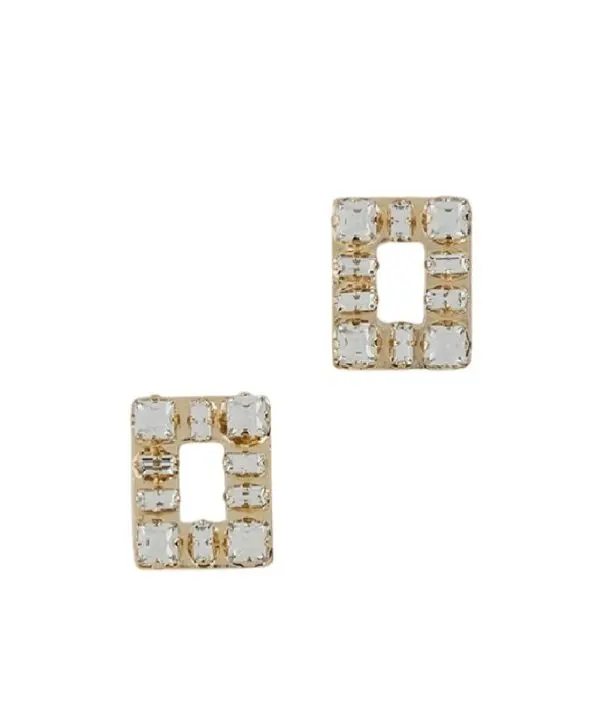 ROGER VIVIER Diamond Stud Earrings - Yellow