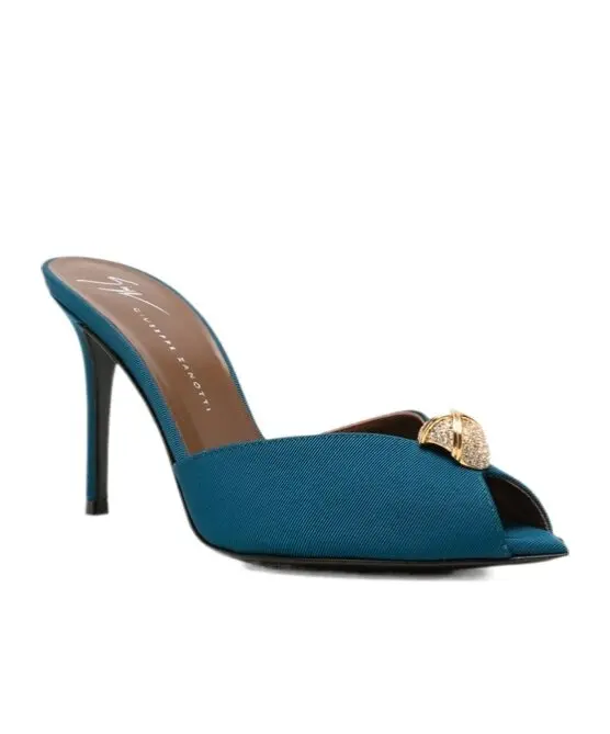 GIUSEPPE ZANOTTI Crystal-embellished Peep-toe Sandals