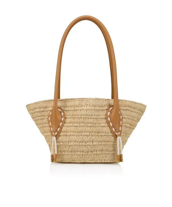 CHRISTIAN LOUBOUTIN Braided Handle Tote Bag - Natural