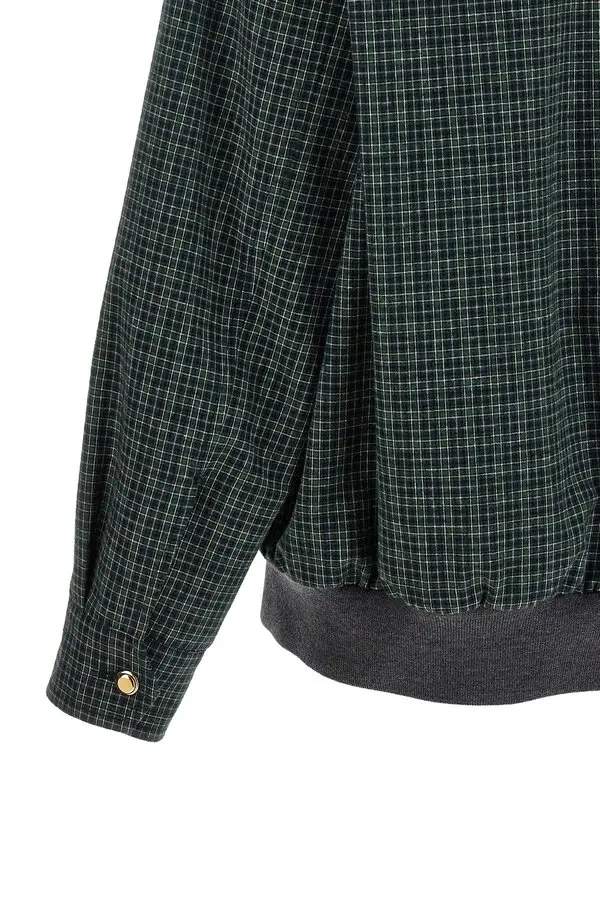 Miu Miu Checked Logo Patch Jacket - No