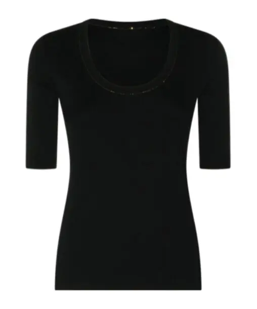 Fabiana Filippi Scoop Neck Half-sleeve T-shirt - No