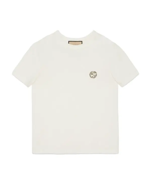 Gucci Embellished Logo Crewneck T-shirt - No
