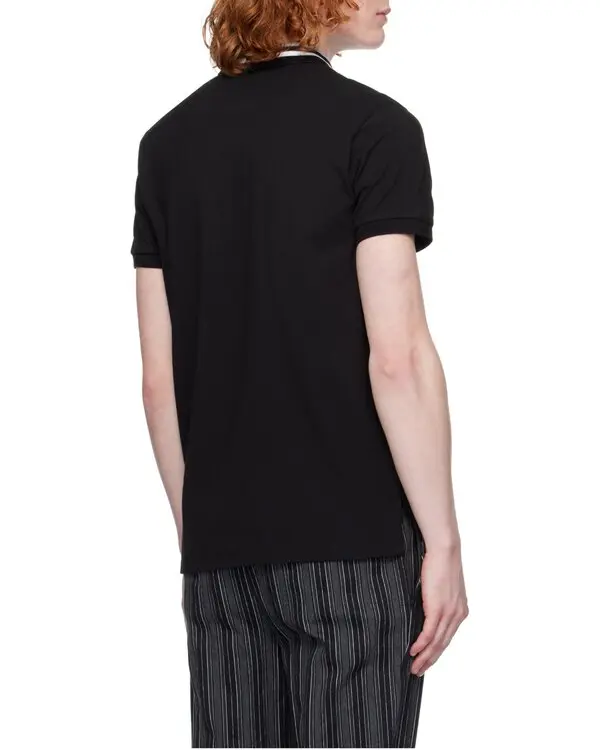 VIVIENNE WESTWOOD Orb Embroidered Short-sleeved Polo Shirt - Black