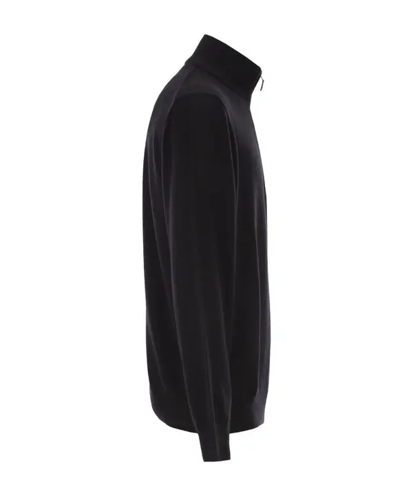 Polo Ralph Lauren Half-zip Jumper With Embroidered Pony - Black