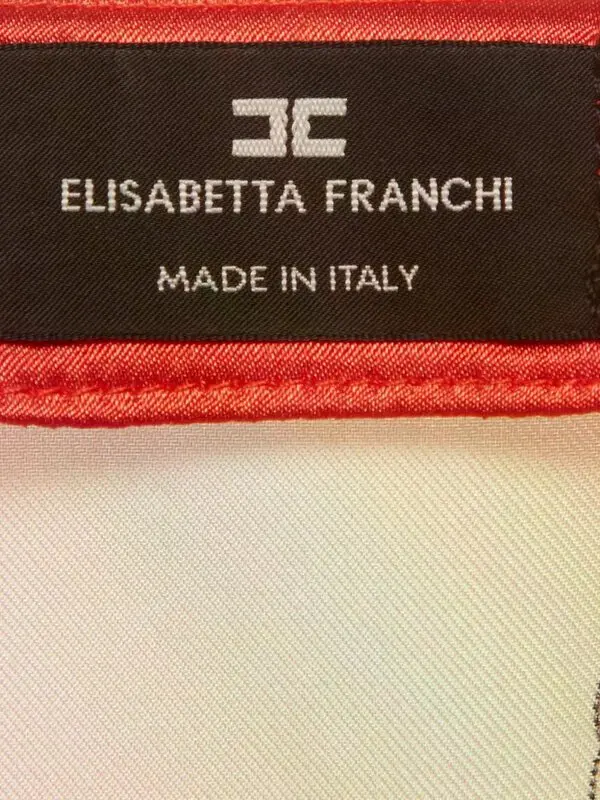 Elisabetta Franchi Printed Silk Asymmetric Top