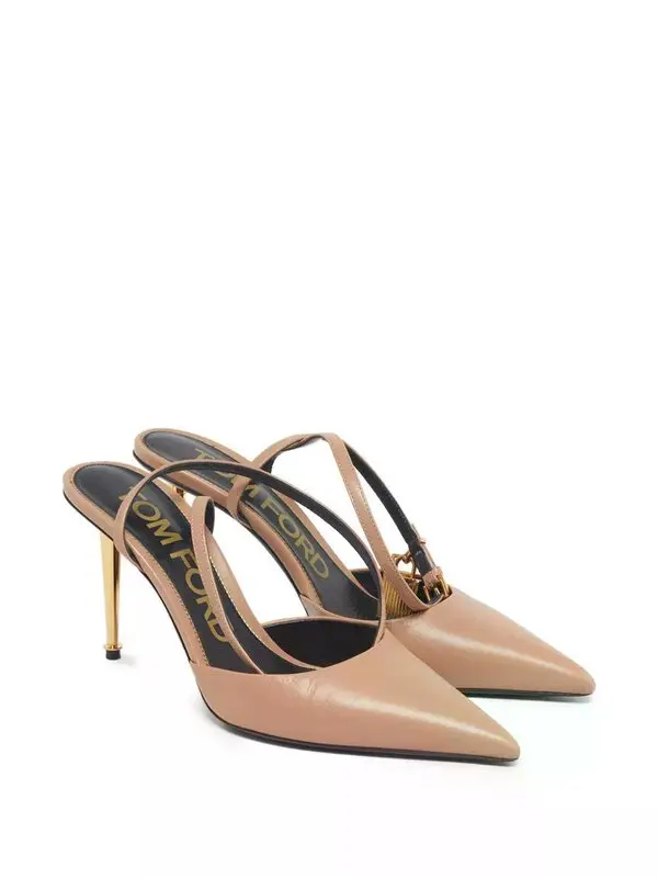 TOM FORD Padlock Wrap-around Pumps