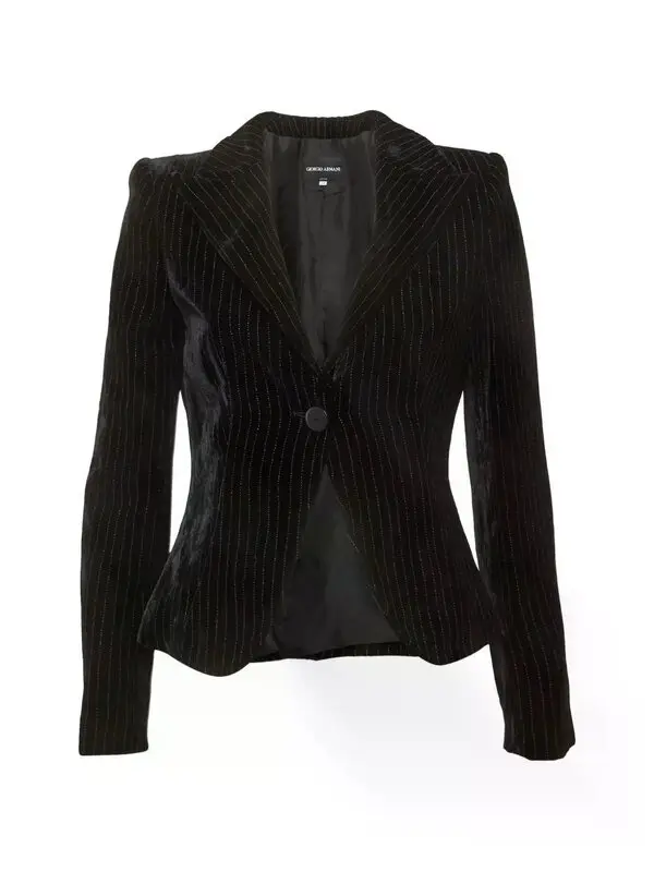 Giorgio Armani Striped Velvet Blazer