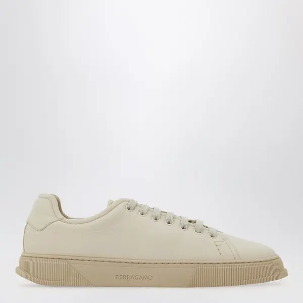 FERRAGAMO Calfskin Leather Sneakers - Brown