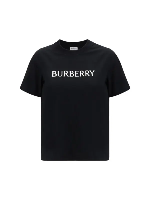 Burberry Cotton Logo T-shirt - Black