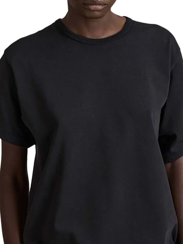 JW Anderson Cotton T-shirt With Knotted Sleeves - Black