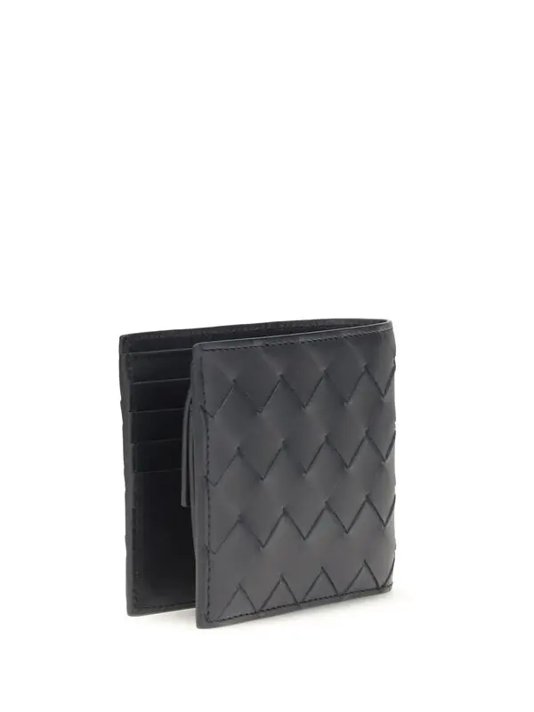 Bottega Veneta Bifold Leather Intrecciato Wallet
