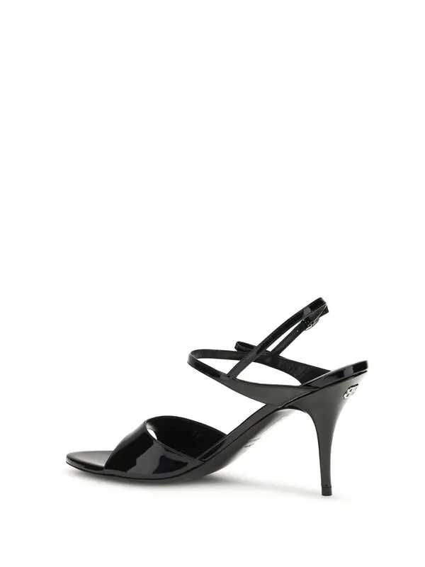 Balenciaga Avenue Bow Sandals - Black