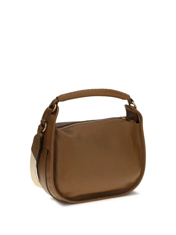Burberry Small B Clip Crossbody Bag - Brown