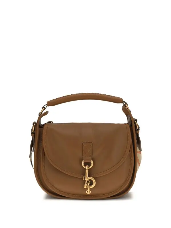 Burberry Small B Clip Crossbody Bag - Brown