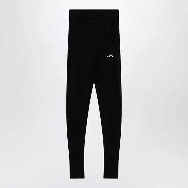 Balenciaga Viscose Knit Leggings - Black