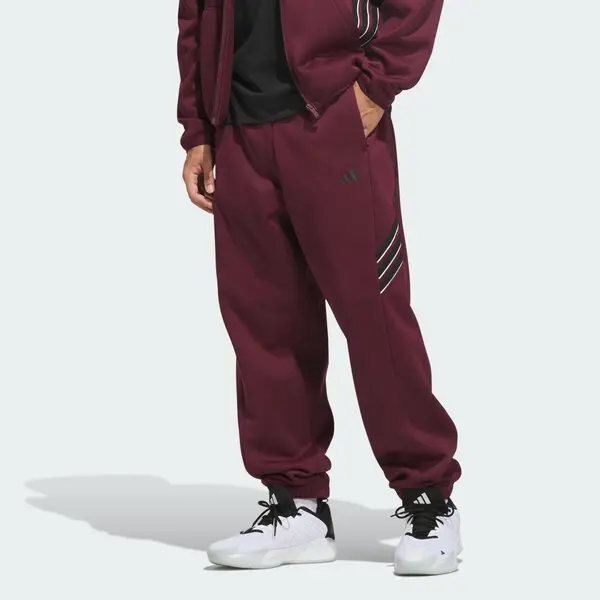 Adidas Crazy Warm Fleece Pant - Maroon