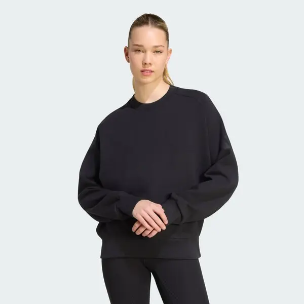Adidas Soft Lux Loose Sweatshirt - Black