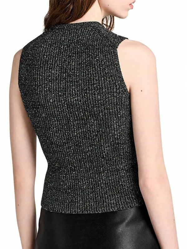 JW Anderson Zip-up Ribbed Knit Tank Top