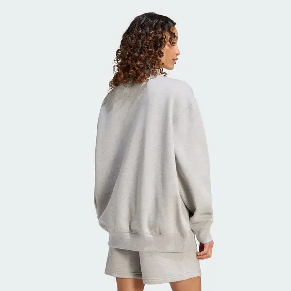 Adidas Essentials Fleece Half-zip Sweatshirt - Medium Grey Heather