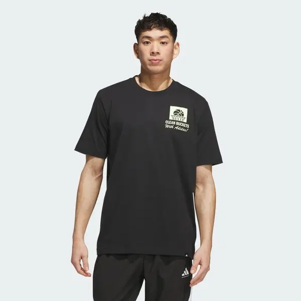 Adidas Clean Buckets Graphic T-shirt - Black