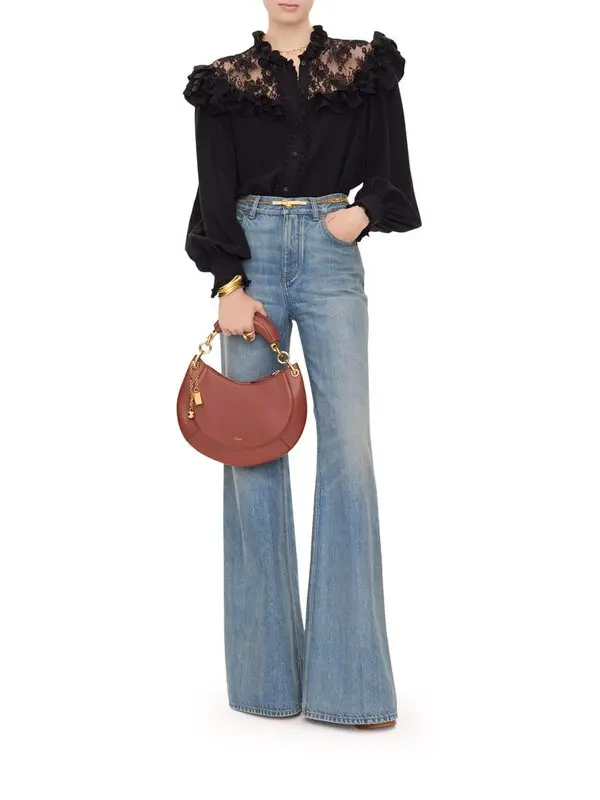 Chloé Banana Leather Shoulder Bag