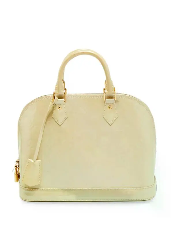 LOUIS VUITTON Alma Monogram Vernis Pm Tote Bag - Neutrals