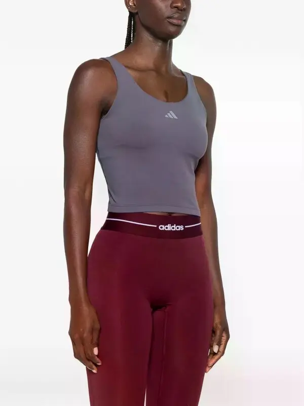 Adidas Logo-print Cropped Top