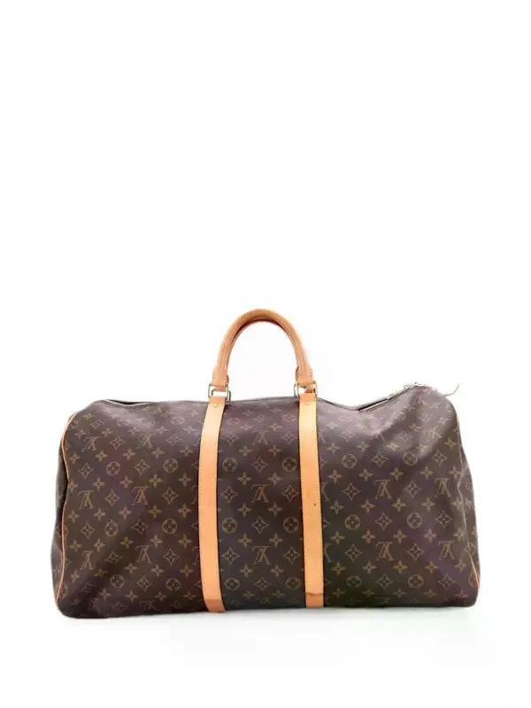 LOUIS VUITTON Keepall 55 Travel Bag Monogram Canvas