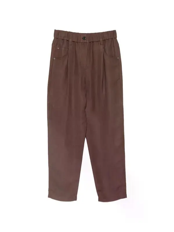 Brunello Cucinelli Straight-leg Trousers - Brown
