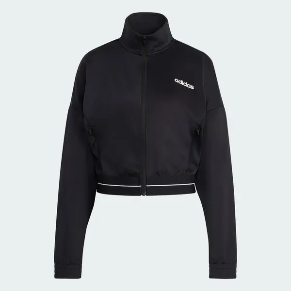 Adidas Hyperglam Cropped Track Top - Black