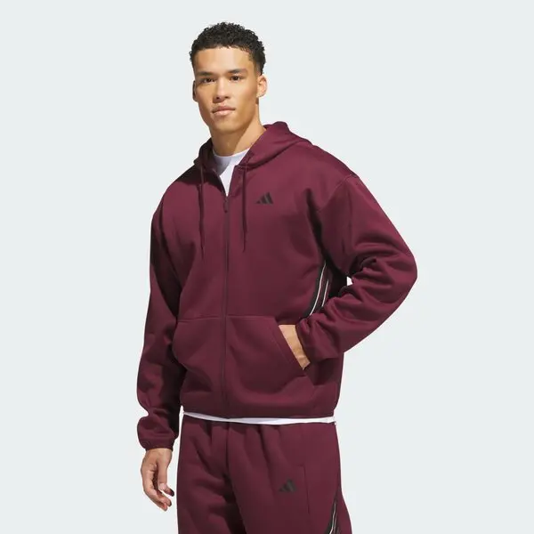 Adidas Crazy Warm Fullzip Hoodie - Maroon