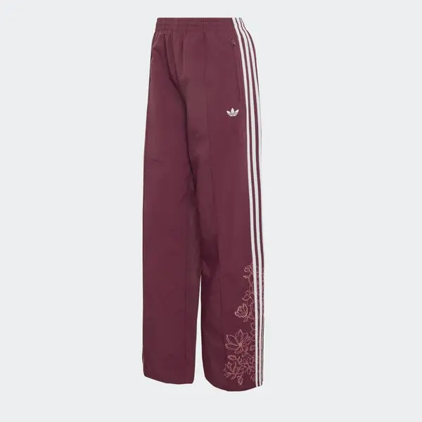 Adidas Floral Gfx Firebird Loose Track Pant - Maroon