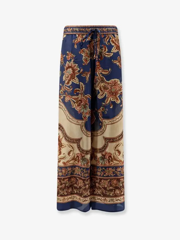 Zimmermann Aster Silk Trousers - Multicolor