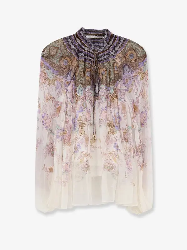 Zimmermann Luna Billow Viscose Shirt - Multicolor