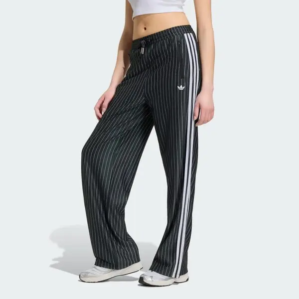 Adidas Firebird Pinstripe Track Pant - Black