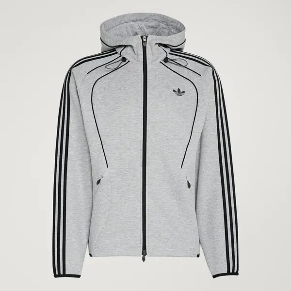 Adidas Spacer Teamgeist 26 Cutline Fullzip Hoodie - Medium Grey Heather