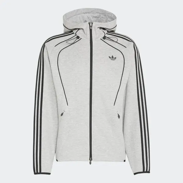 Adidas Spacer Teamgeist 26 Cutline Fullzip Hoodie - Medium Grey Heather